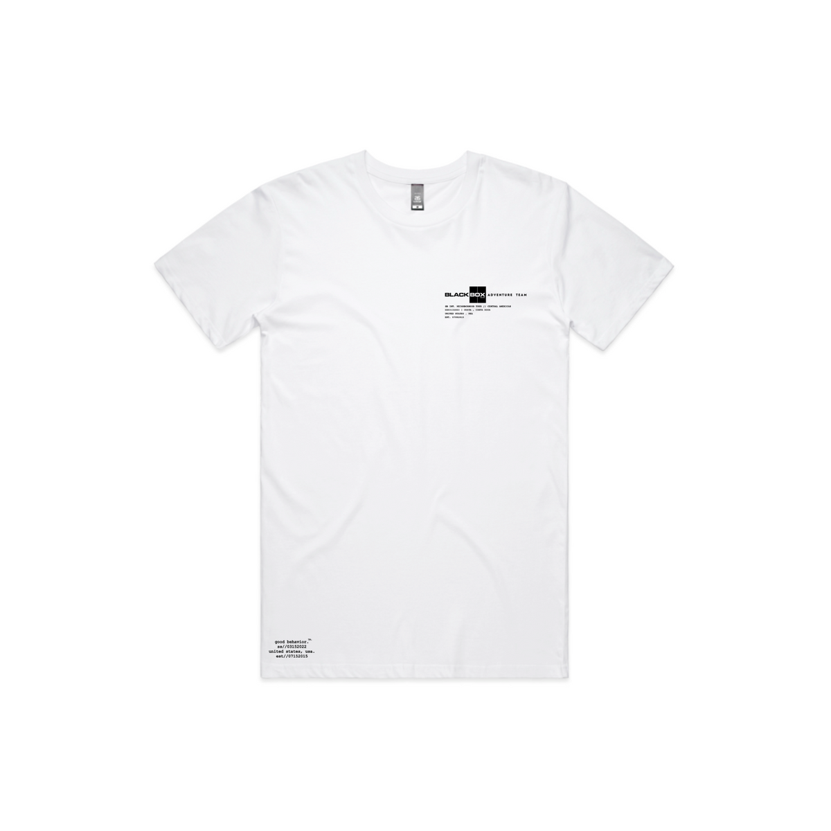 black box 4x4 tee// – good behavior.